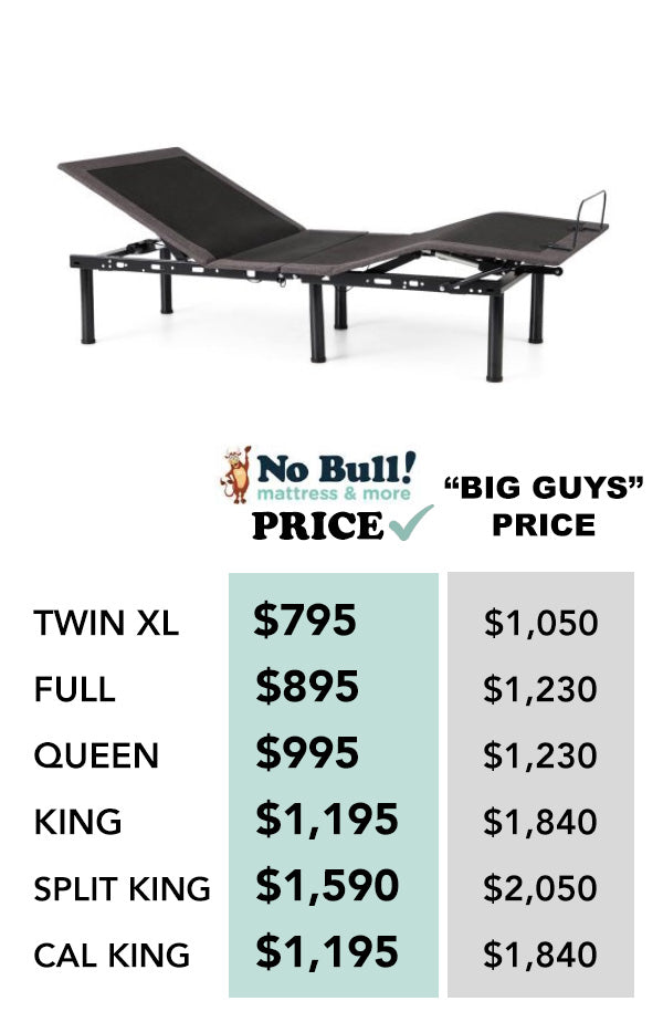 Basic Adjustable Base (E255) – No Bull Mattress Low Country