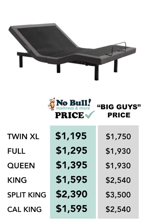 Full Featured Adjustable Base (M555) – No Bull Mattress Low Country
